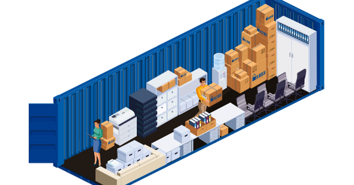 40ft Storage Container | Bluebox Storage